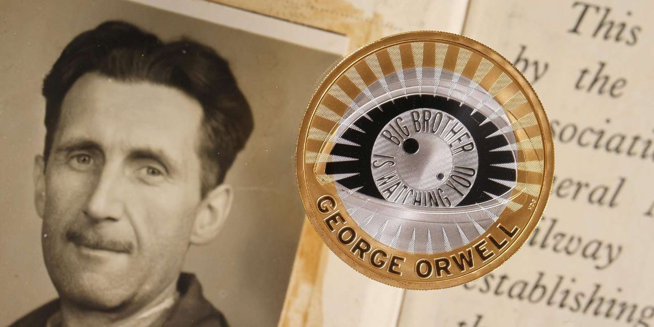 George Orwell Gets His Own £2 Coin Featuring an All-Seeing Eye