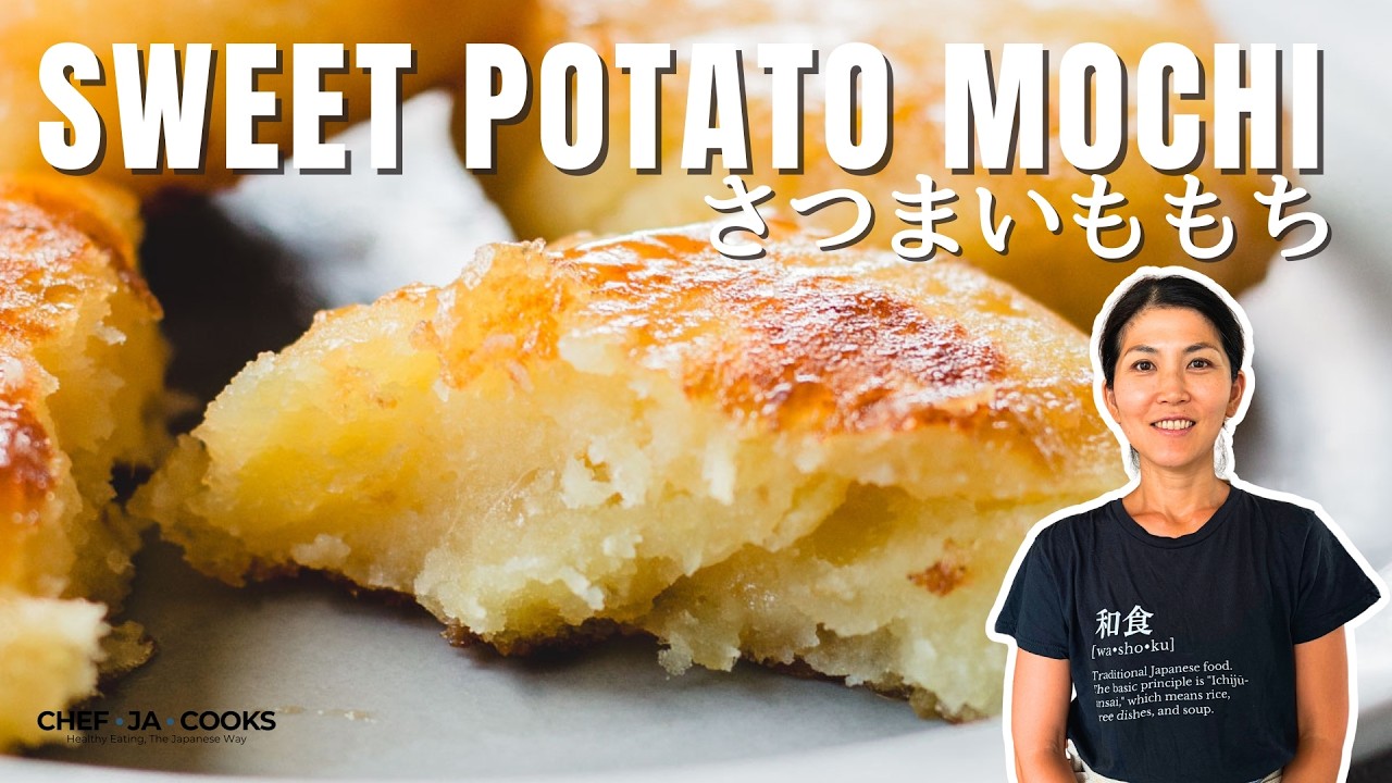 Delicious and Chewy Japanese Sweet Potato Mochi