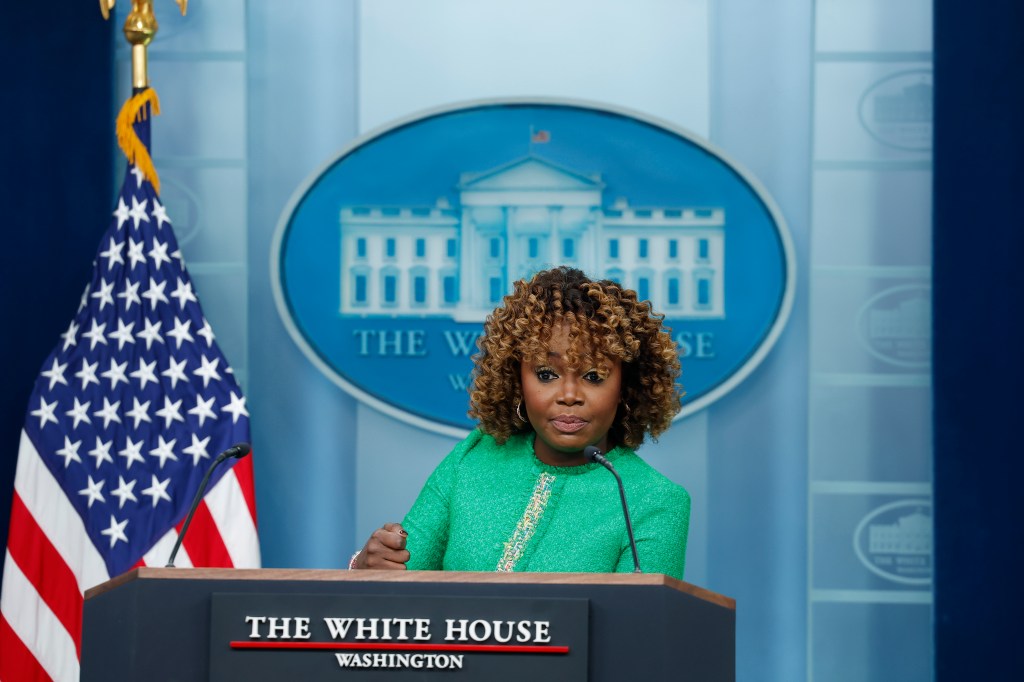 White House Press Secretary Karine Jean-Pierre Holds Final Briefing ...