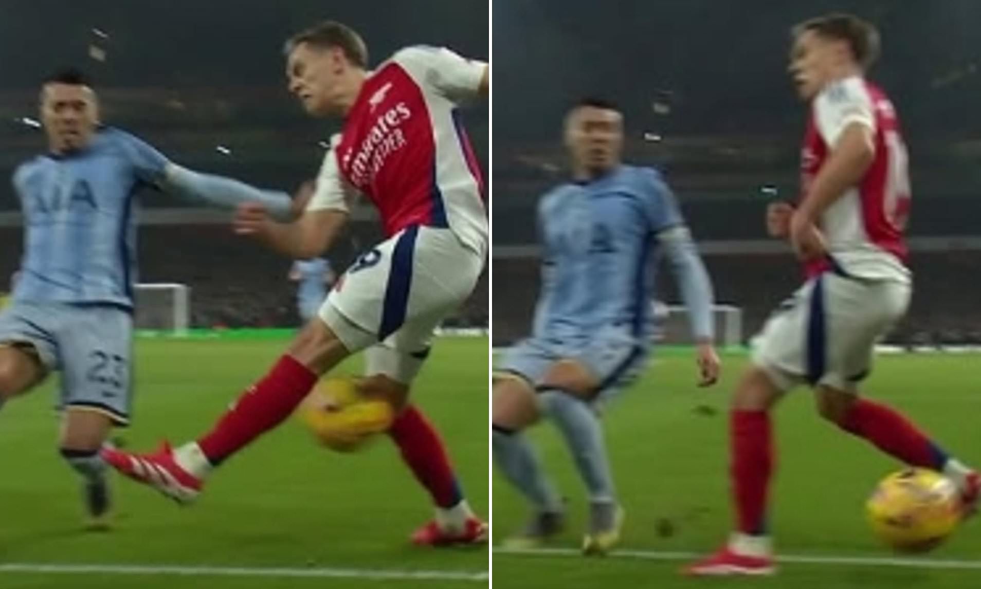 Arsenal score controversial equaliser in north London derby - as ...