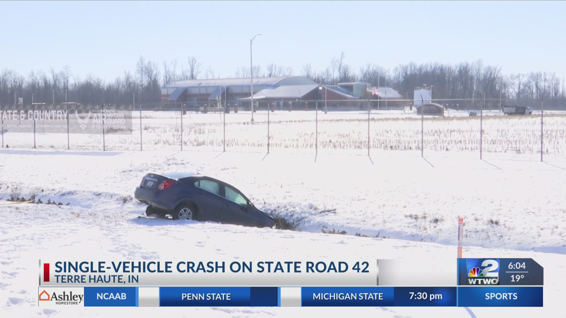 Possible medical emergency causes crash in Terre Haute