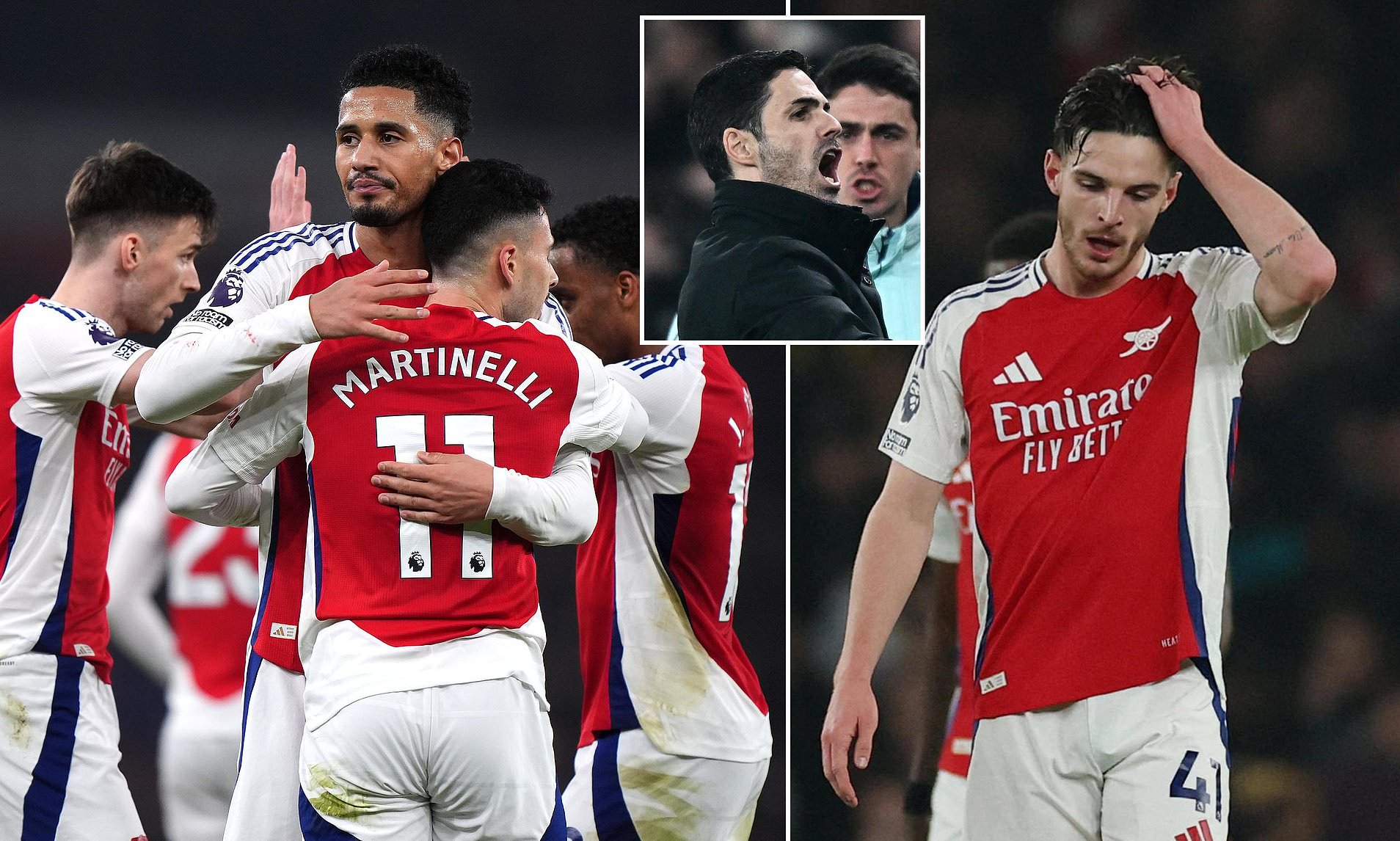 Declan Rice says Arsenal were 'unlucky not to score TEN' against ...