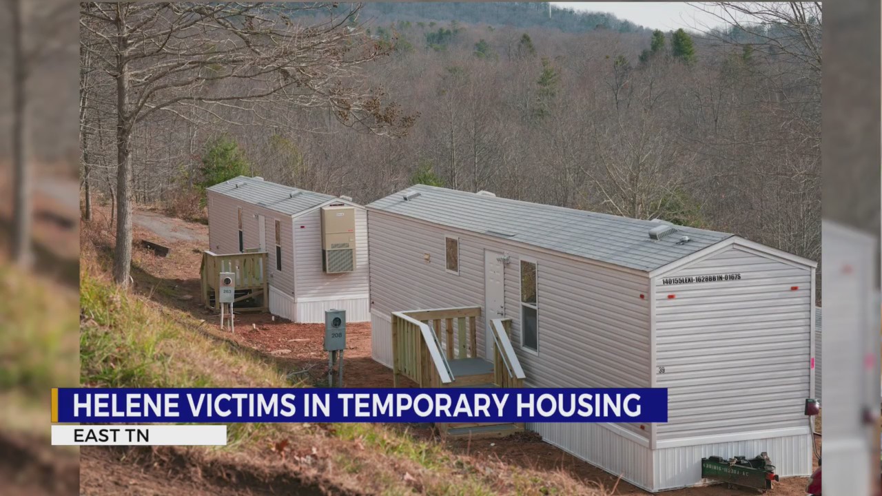 Helene Victims in Temporary Housing