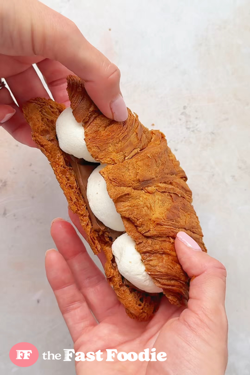 S'mores de Croissant Liso Fácil, Hack de Sobremesa Gosmenta