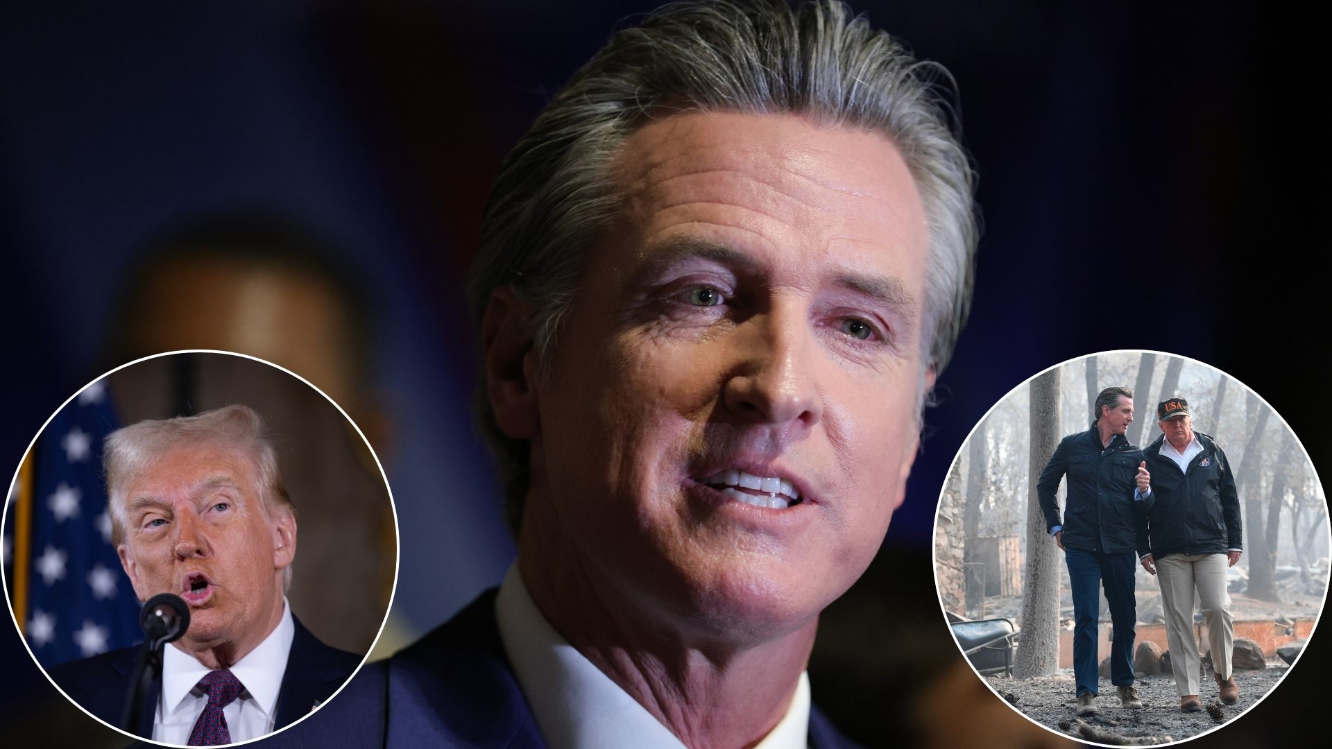 Newsom accuses Trump of lying as fire toll rises