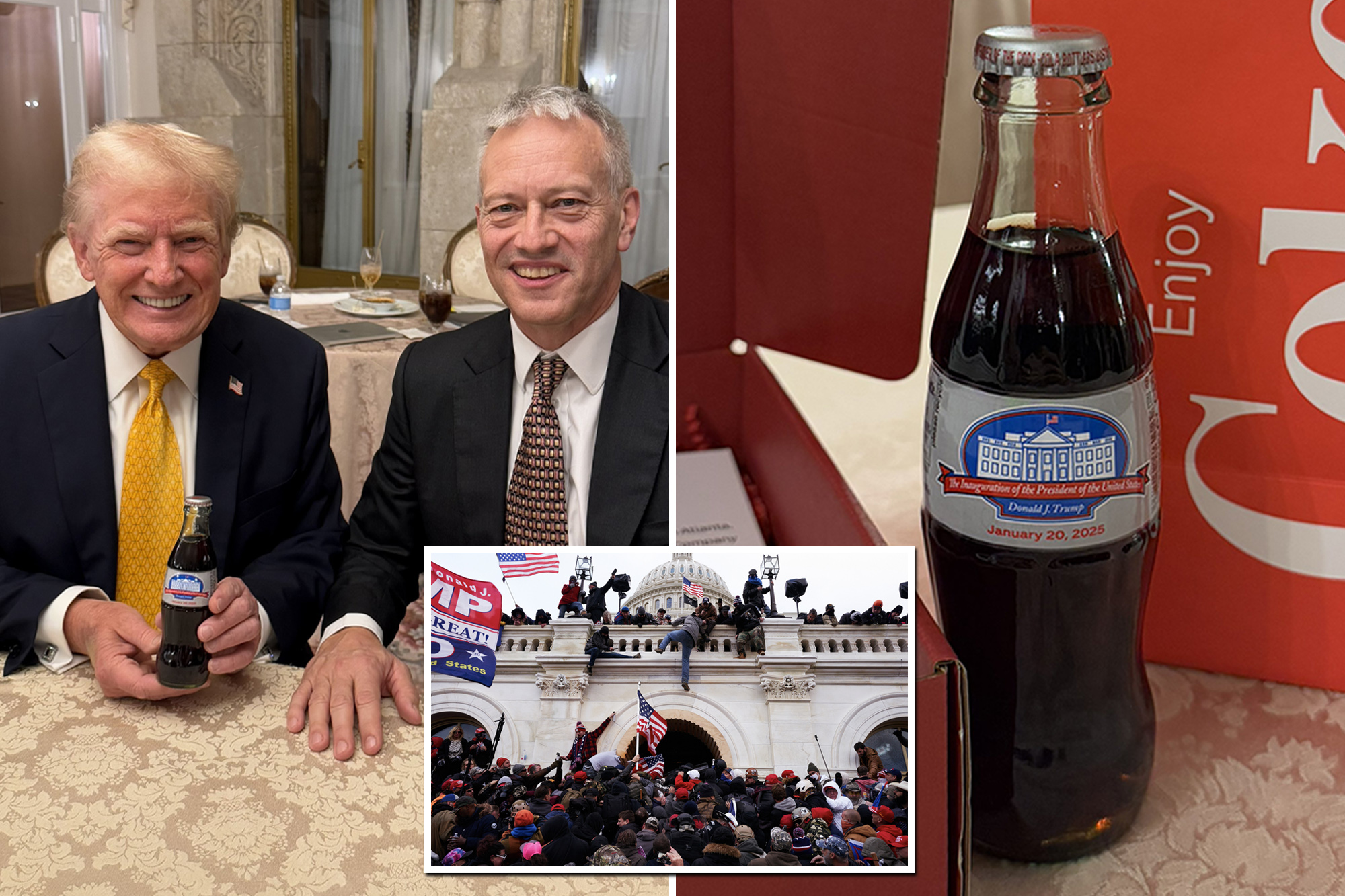 Coca-Cola gives Trump commemorative bottle ahead of inauguration — 4 ...