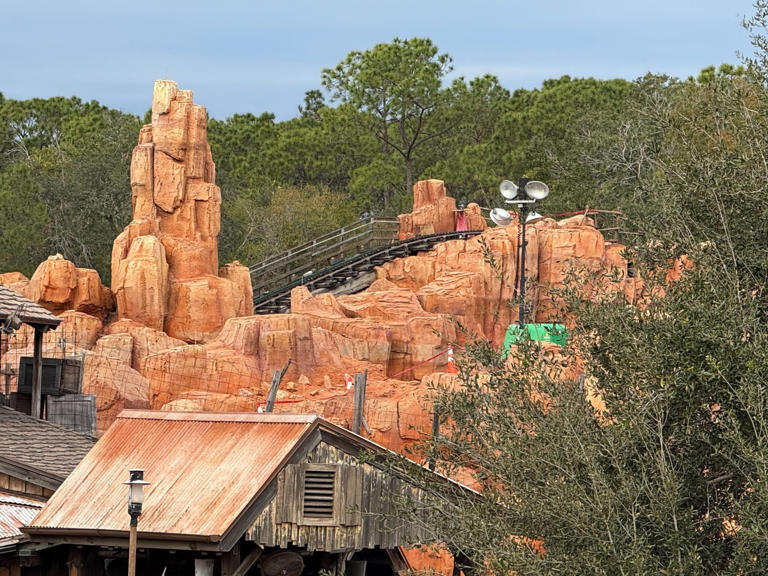 Rockwork Torn Away on Big Thunder Mountain Railroad at Magic Kingdom