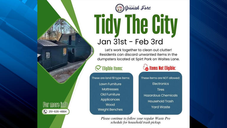 Spanish Fort residents can discard unwanted items during Tidy the City ...
