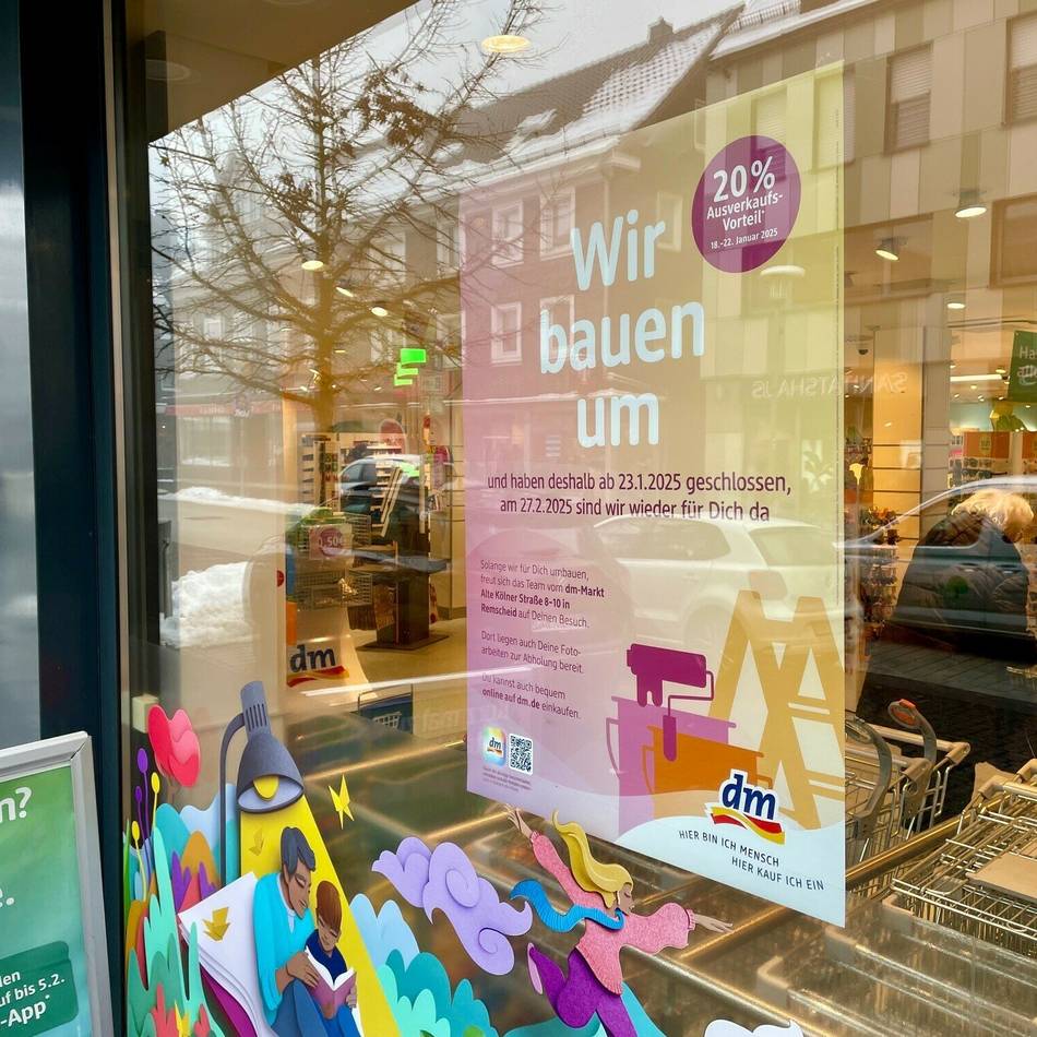 Drogeriemarkt „dm“ modernisiert Filiale