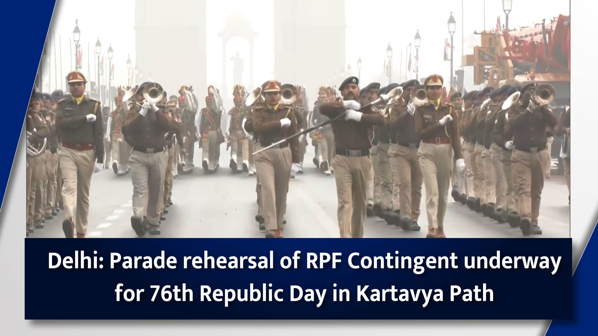 Delhi: Parade rehearsal of RPF Contingent underway for 76th Republic ...