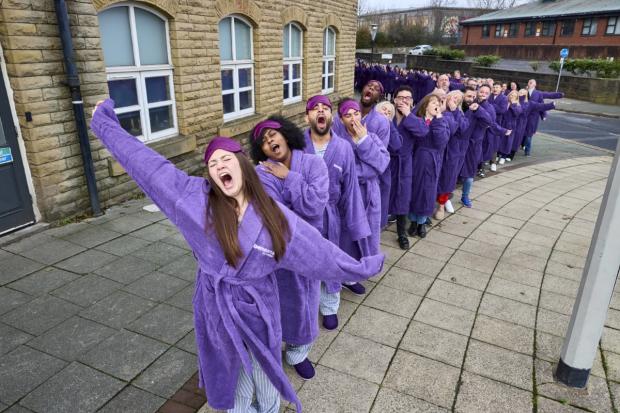 More than 100 people create longest 'chain reaction' of yawns in East Lancs