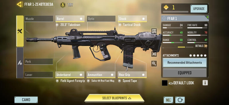 Best Loadout For FFAR 1 Assault Rifle In COD: Mobile Season 1 (2025)
