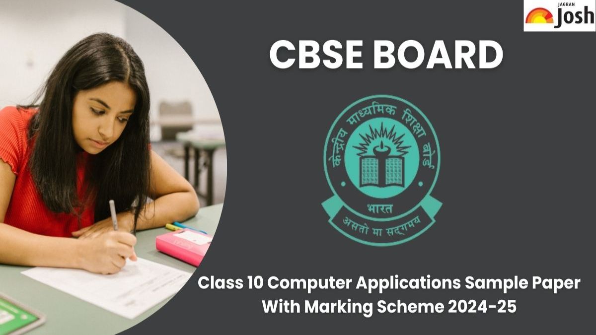 CBSE Class 10 Computer Applications Sample Paper With Marking Scheme ...