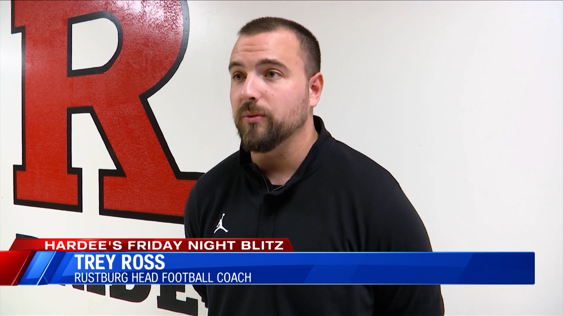 Trey Ross talks about being Rustburg's new head football coach