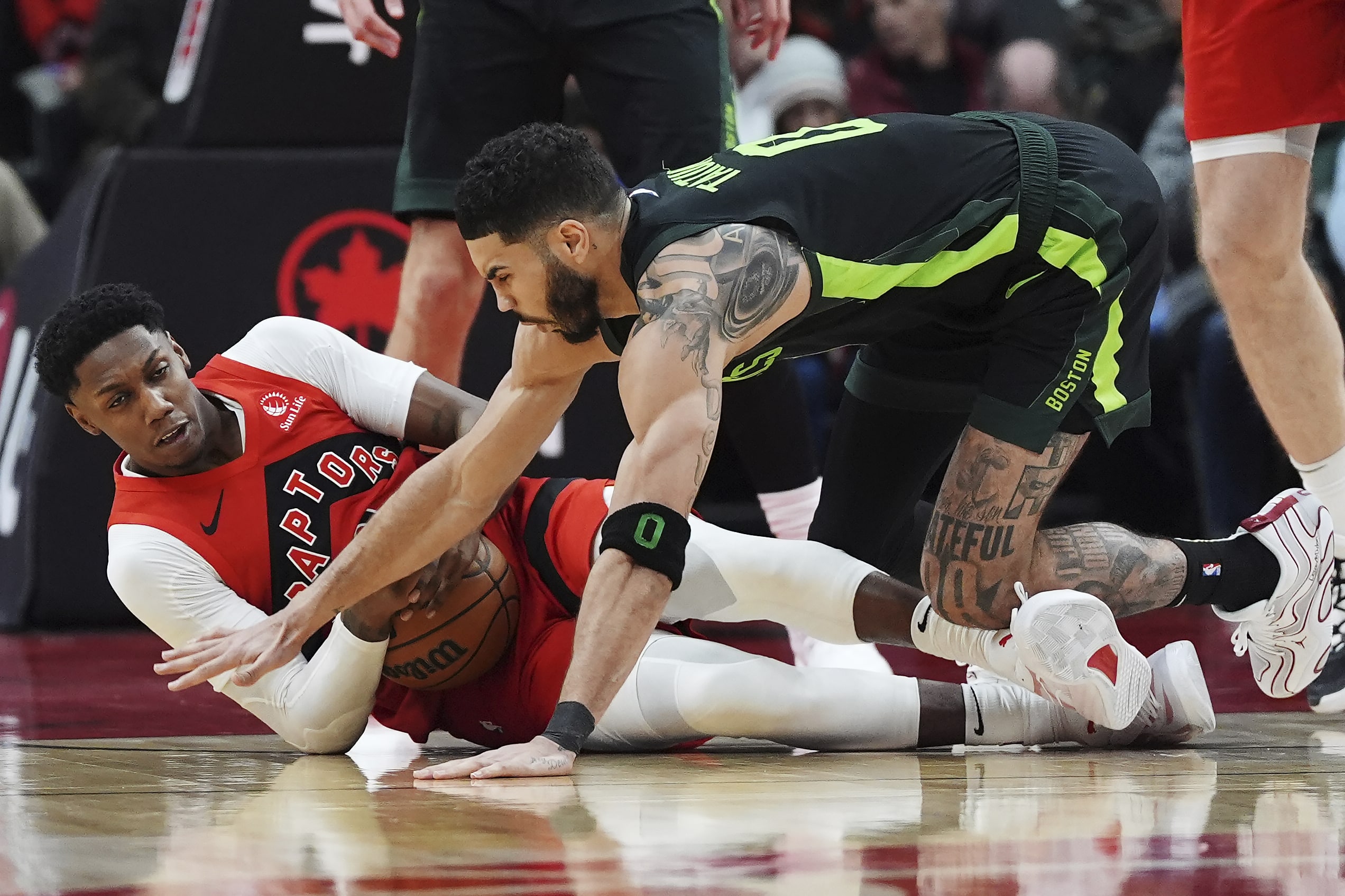 NBA: RJ Barrett guides Raptors to victory over Celtics