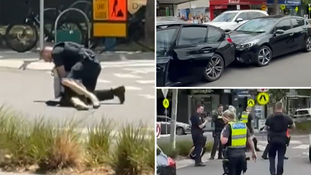 Dramatic teen arrests unfold in front of cafegoers in busy Melbourne strip