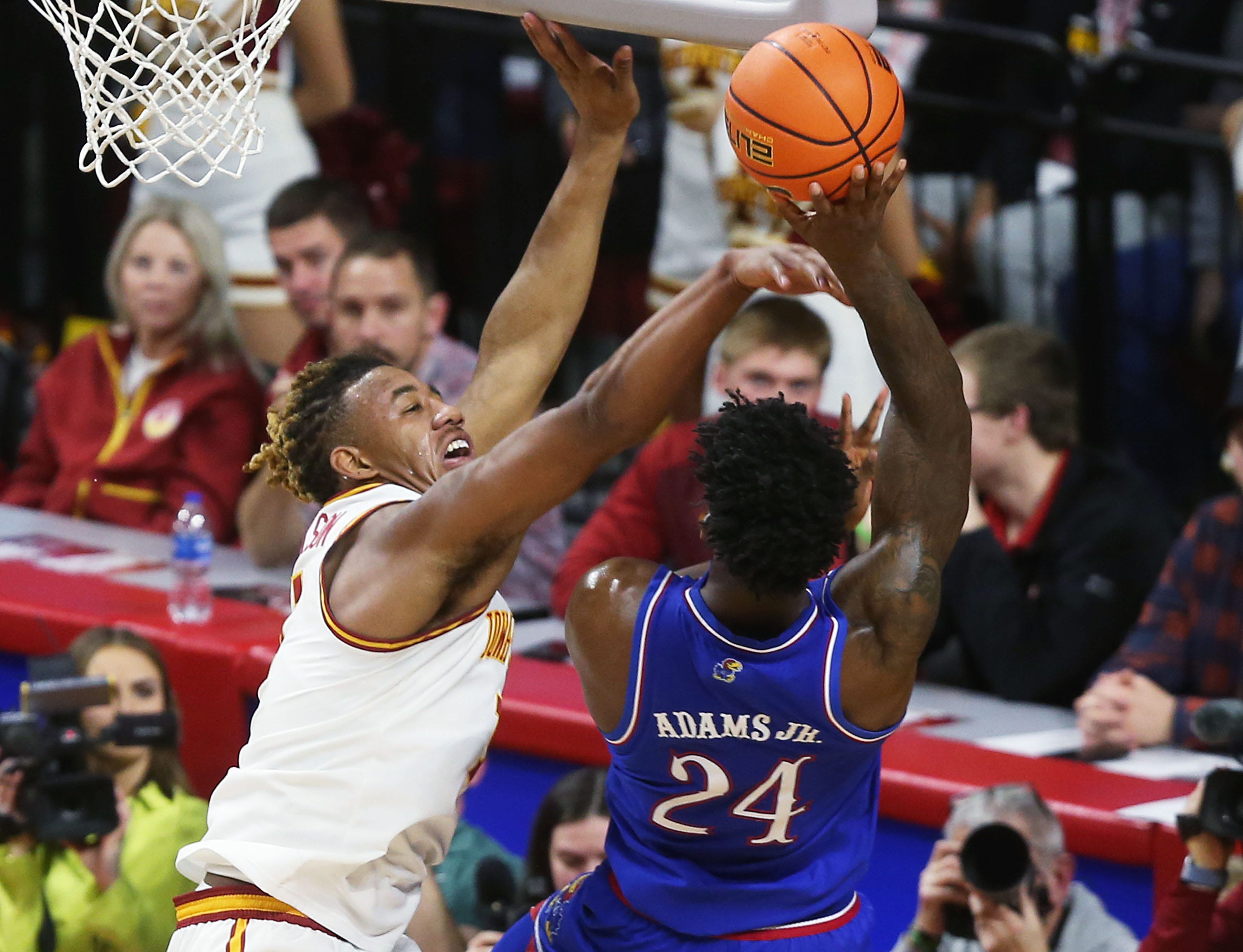 How serious is KJ Adams’ shoulder injury? Kansas basketball coach Bill ...