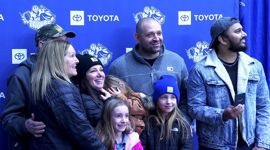 Onondaga County Deputy who was stabbed honored at Syracuse Crunch game