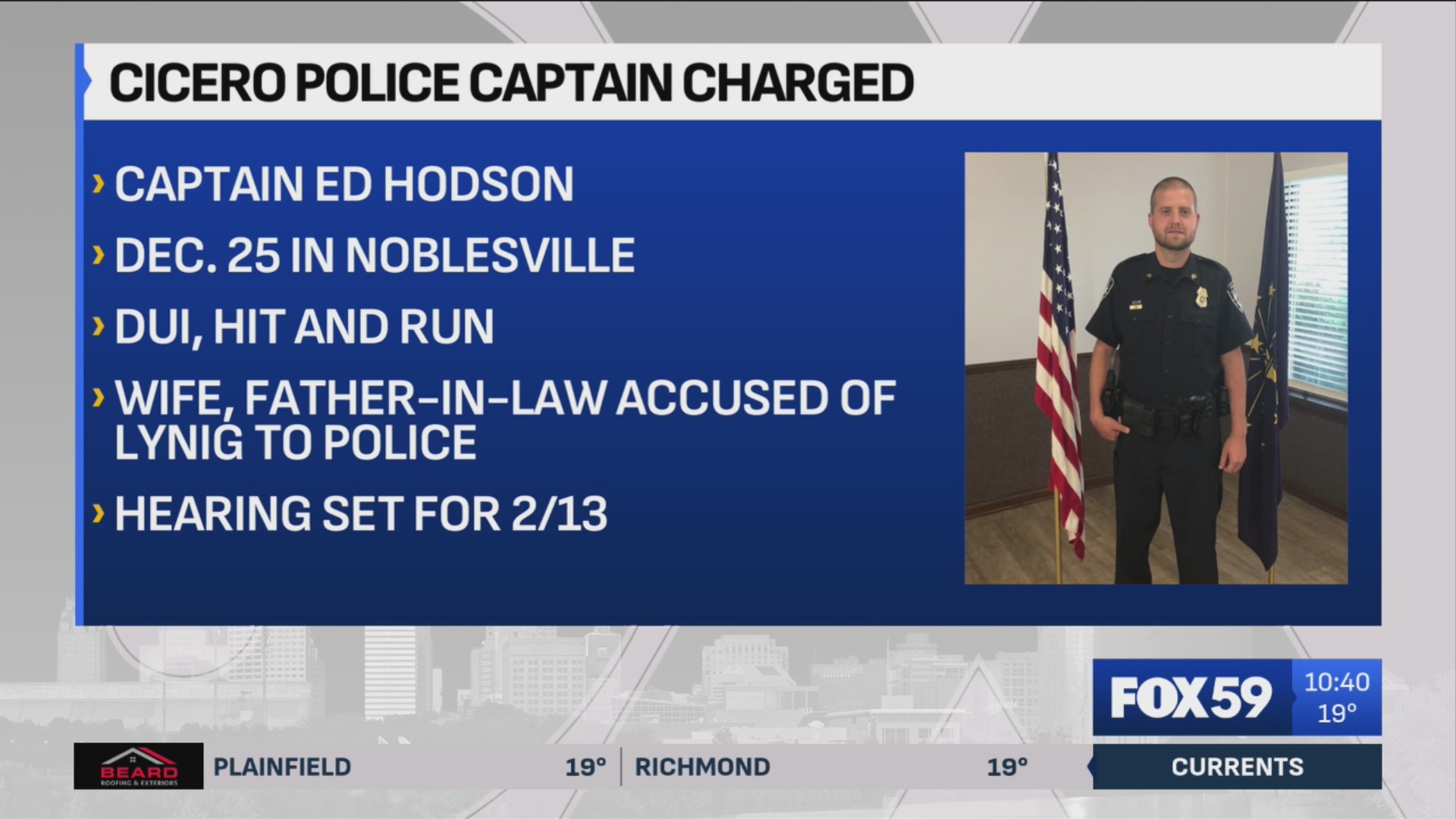 Officer charged with drunk driving in Christmas Day police SUV crash