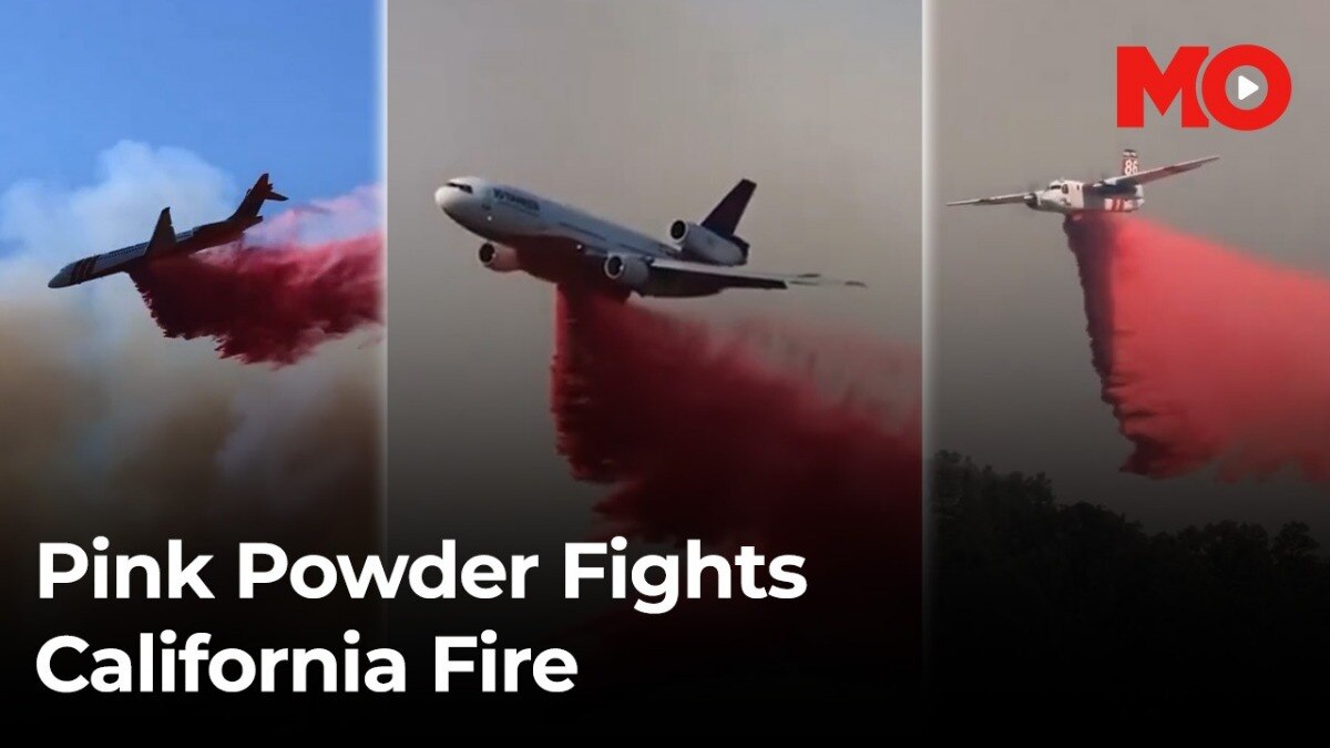 What is pink fire retardant, being used to curb California wildfires ...