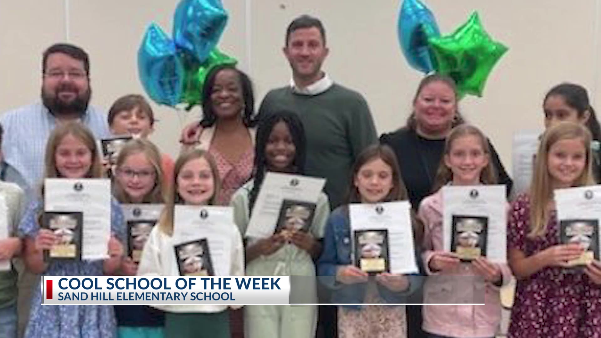 Sand Hill Elementary awarded Cool School of the week