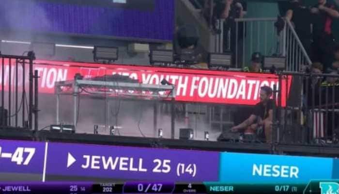 Watch - Fire Breaks Out During Brisbane Heat vs Hobart Hurricanes BBL ...