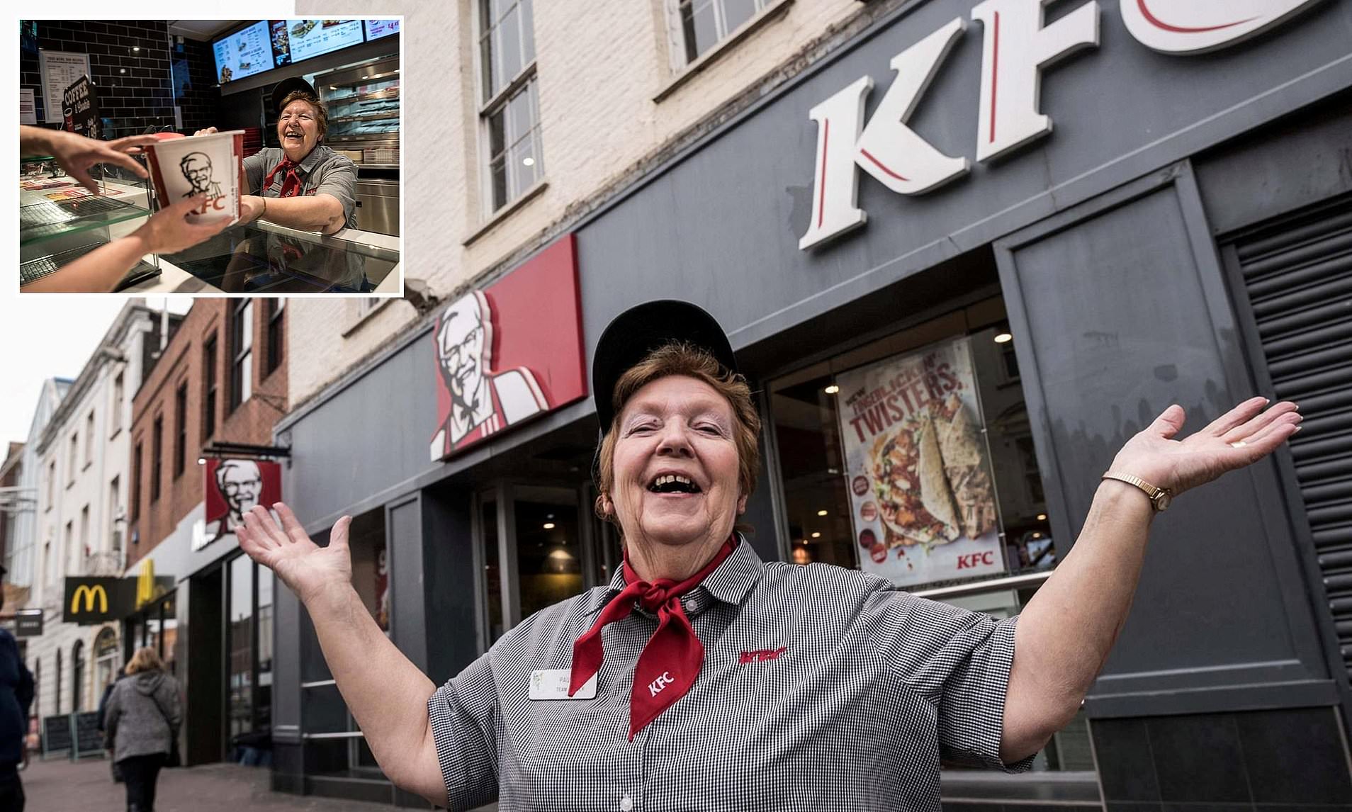 Meet world's longest-serving KFC worker, 74, employed for 47 years