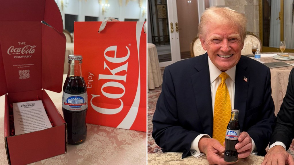 Coca-Cola sends Donald Trump an inaugural gift years after bashing him