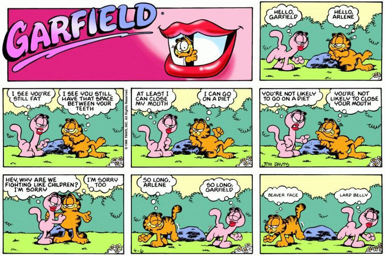 10 Best Garfield Comic Strips Featuring Arlene, Ranked