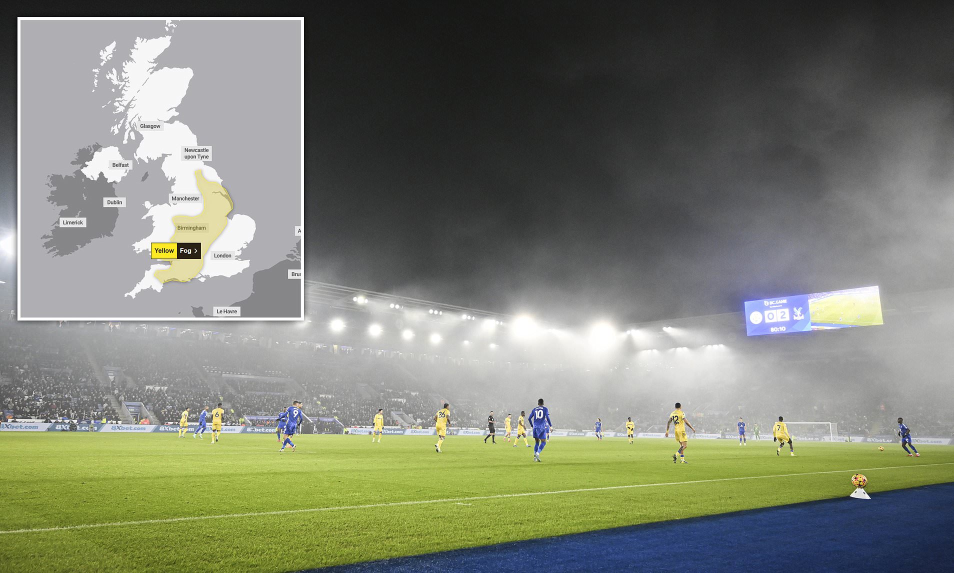 Fog blankets Britain as Met Office issue map showing worst-hit areas