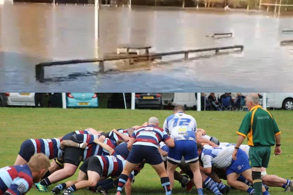 Northampton rugby club devastated by flooding sees nearly £1,000 raised ...