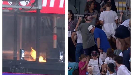 Fire breaks out at Gabba during BBL match, spectators evacuated, play ...