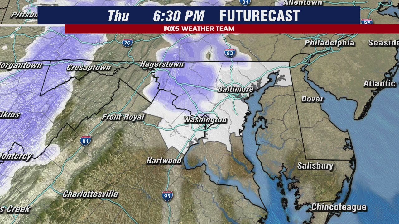 Snowy Thursday evening commute possible as winter weather moves across ...