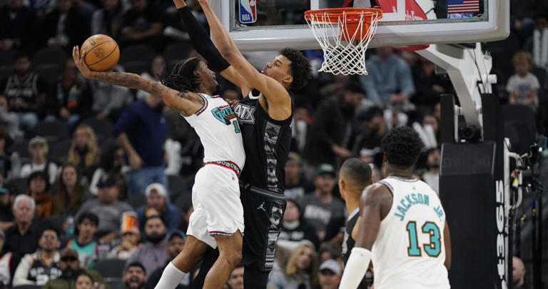 This photo of Ja Morant's poster on Wemby that didn't count should be ...