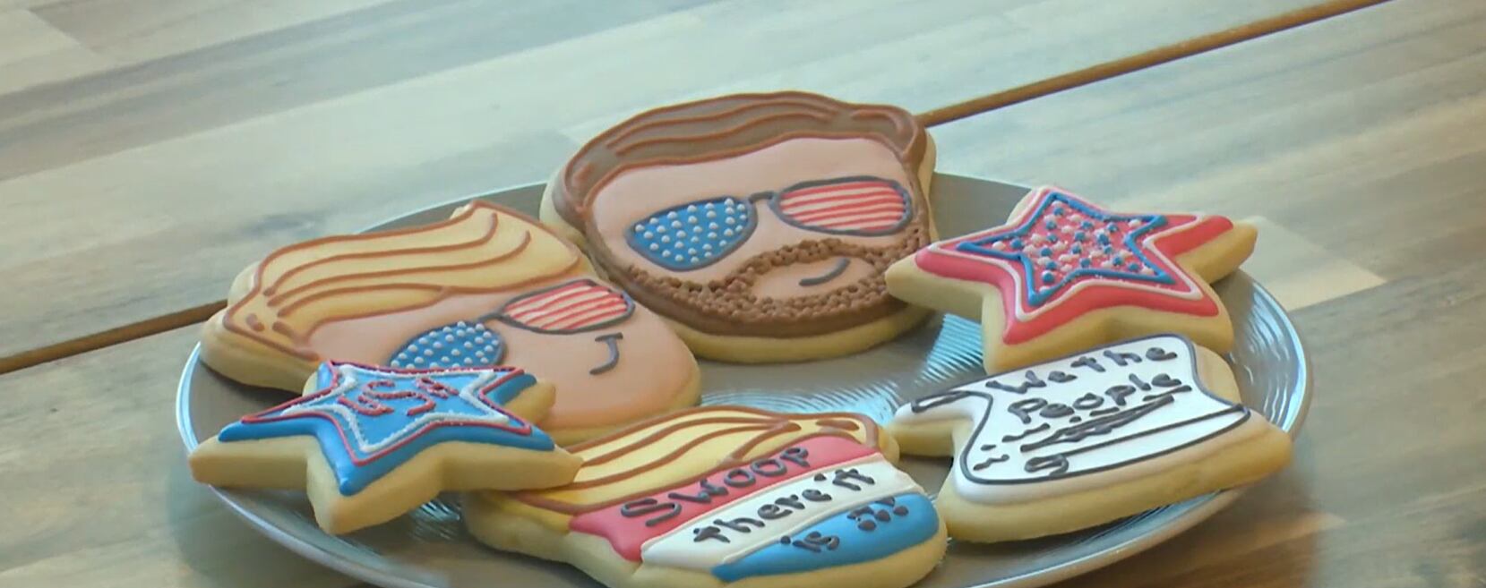 Hobby bakery makes Trump, Vance Inauguration Day cookies