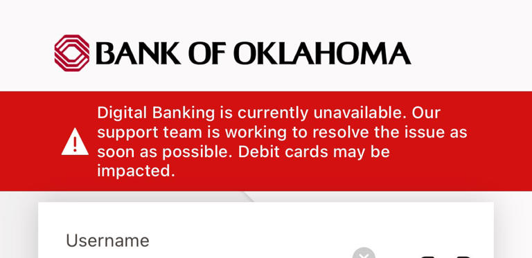 Widespread online banking outage affects Bank of Oklahoma, others: What ...