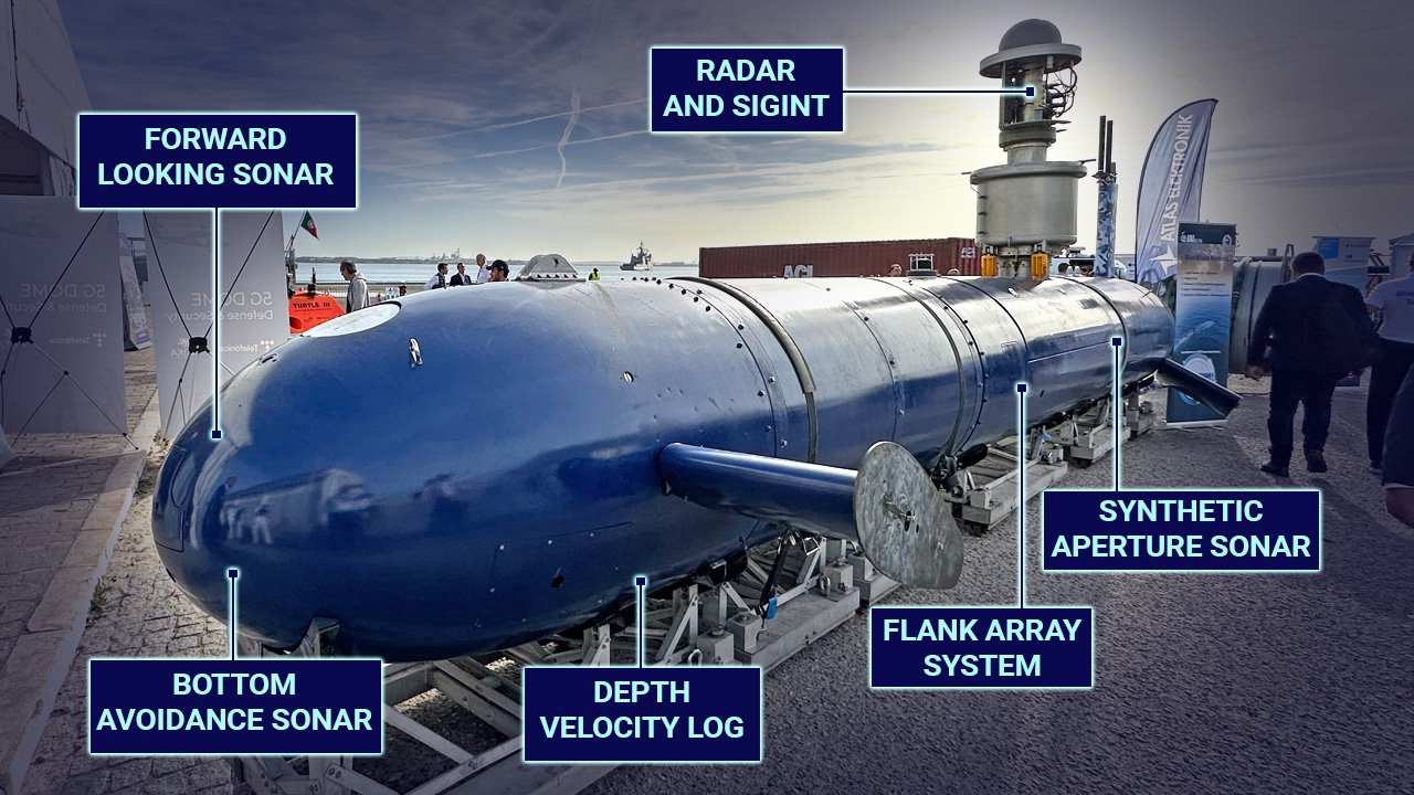 The 36ft, 5.5 tonne 'Blue Whale' undersea drone monitoring Putin's ...