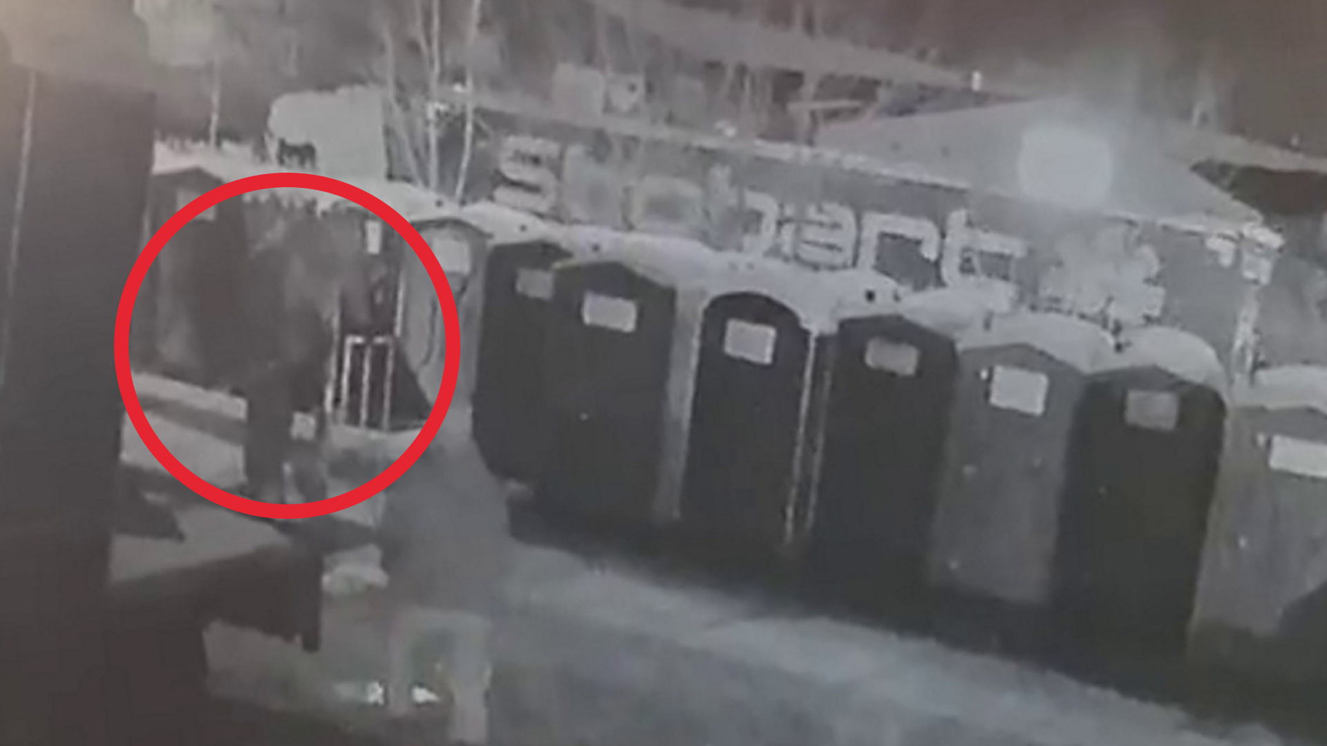 CCTV shows burglars stealing 13 portable toilets worth $14k CCTV shows burglars stealing 13 portable toilets worth $14k