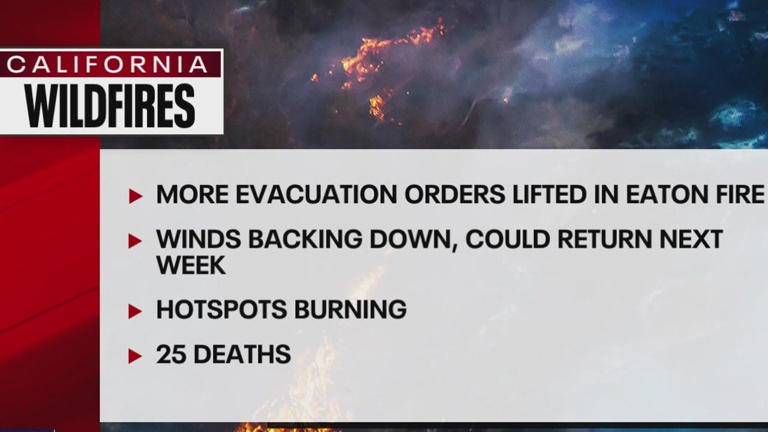 California Fires Updates: Thursday, Jan. 16