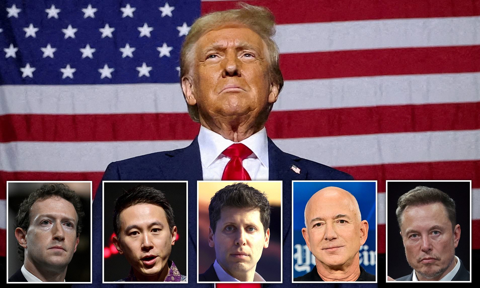 The five tech titans that will sit with Trump during inauguration