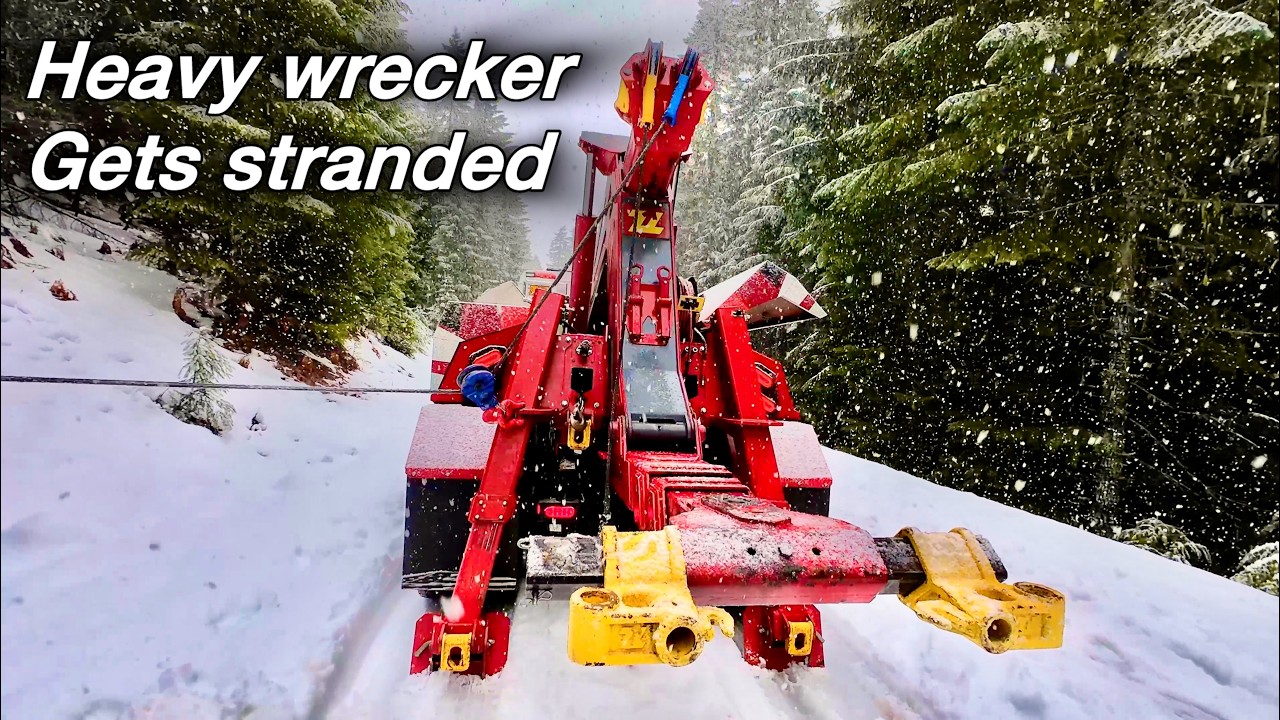 Trucker gets Lost and Stranded Overnight in the Mountains ️