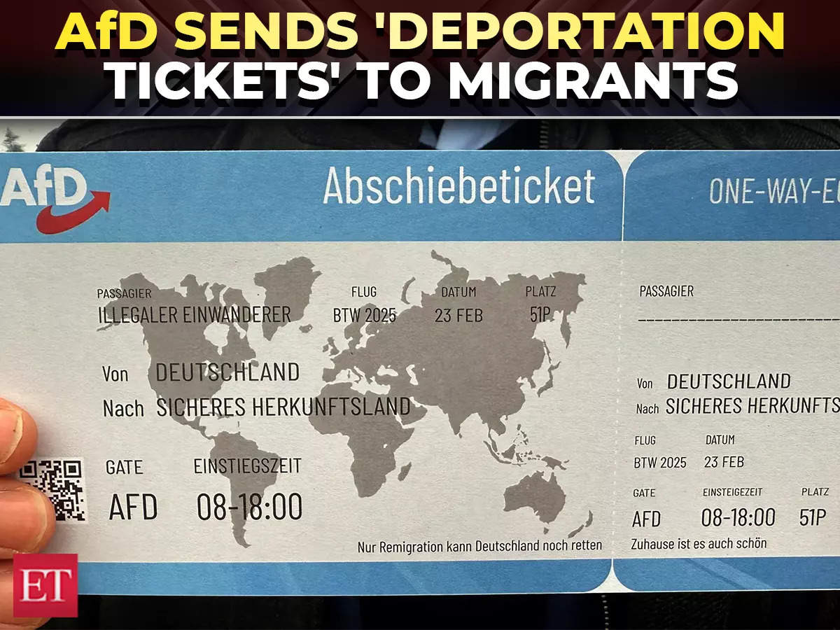German far-right AfD sends 'deportation ticket' flyers to 'illegal ...