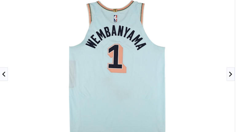 The Victor Wembenyama Jersey from the Famous Swap is will be up for Auction on Goldin