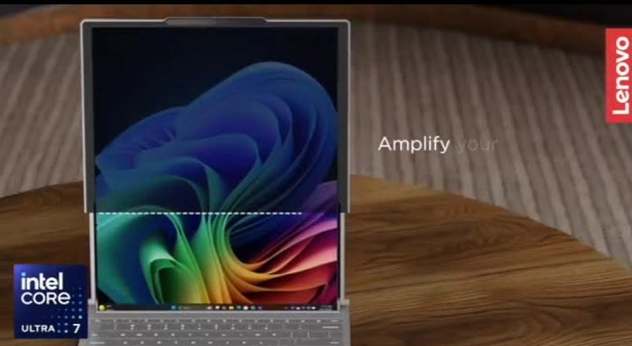 Il pc arrotolabile di Lenovo: lo schermo si espande in verticale