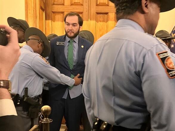 Lawmaker arrested at Ga. Capitol during Kemp speech