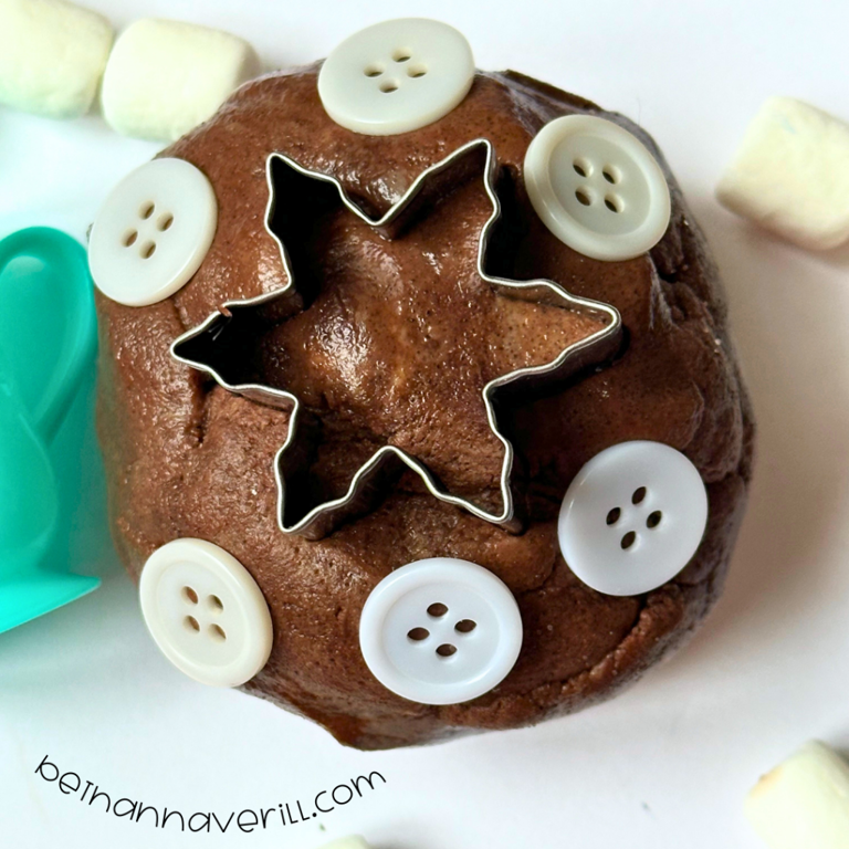 Hot Cocoa Playdough Tray Idea: Sensory Fun for Preschoolers