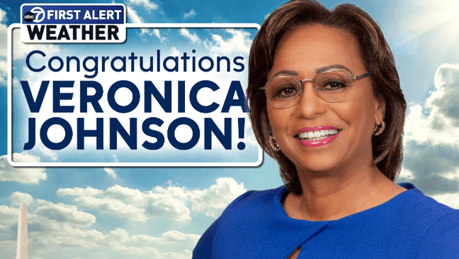 7News' Veronica Johnson accepts prestigious meteorology award