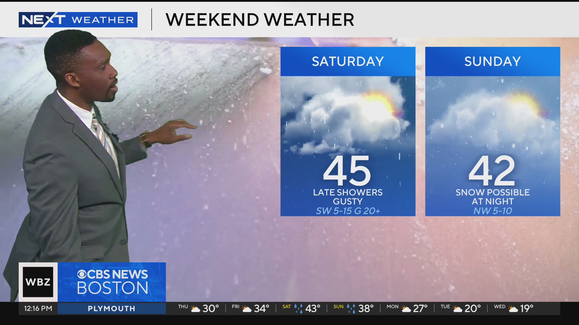 Next Weather: WBZ midday forecast for January 16