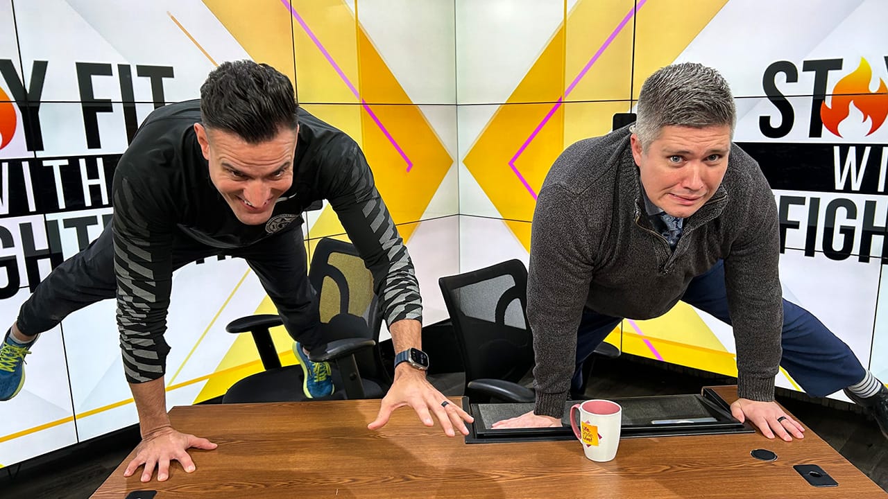 Firefighter Tim shares simple exercises to keep you energized at work