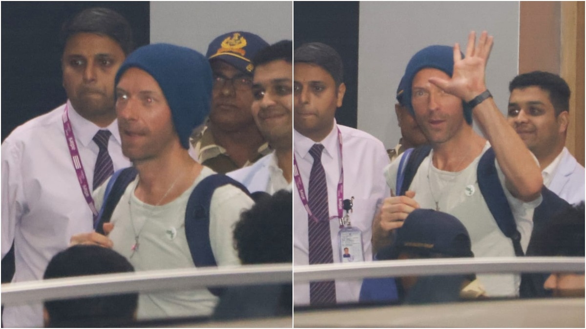 Watch: Coldplay frontman Chris Martin arrives in Mumbai with fiance ...
